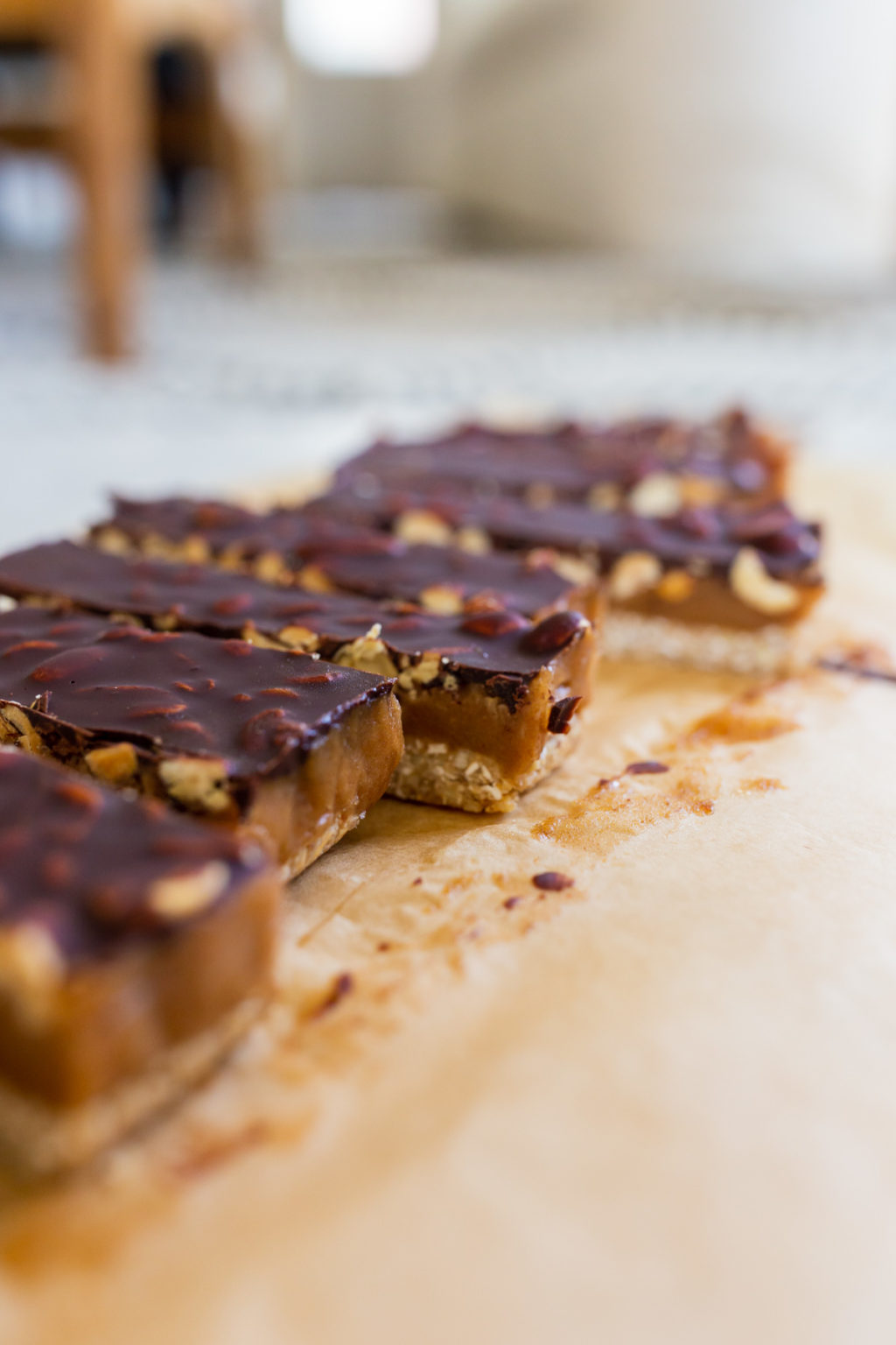 Healthy Vegan Snickers Bars