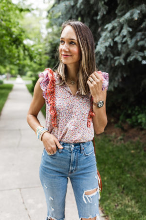 14 Ruffle Sleeve Tops for Summer